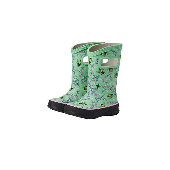 Bogs | Shoes | New Bogs Girls Bees Rain Boots In Green | Poshmark